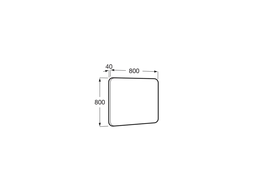 ESPEJO LUNA FRAME AMBIENT RECTANGULAR 800X800 CON LUZ LED PERIMETRAL ...